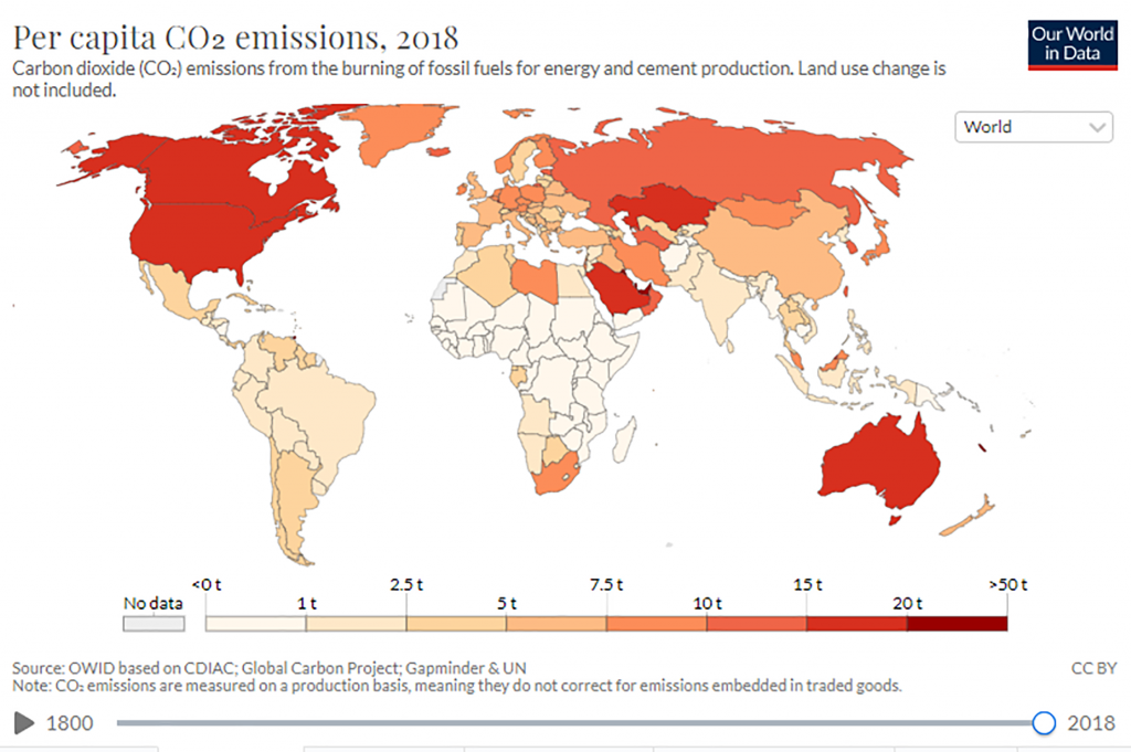 MAAILMASSA LASKETAAN JATKOSSA CO2 PÄÄSTÖT PER HENKILÖ! | MegaMedia